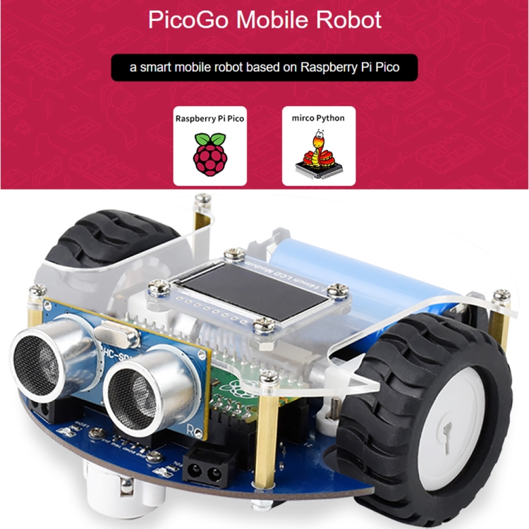 Mobiler Roboter Waveshare PicoGo, basierend auf Raspberry Pi Pico ...