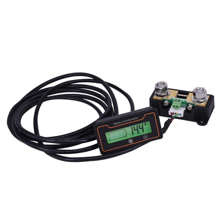 2m 100A 12V 48V Digital Display DC Current Voltmeter Lead-Acid Lithium ...