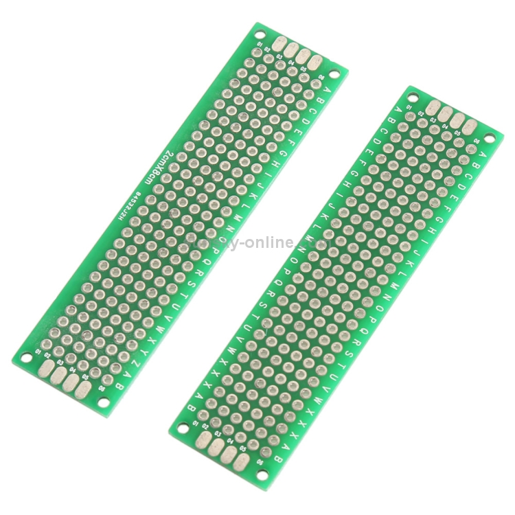7 in 1 20 x 80mm Double Sided Printed Circuit Board with 40 Pin Header ...