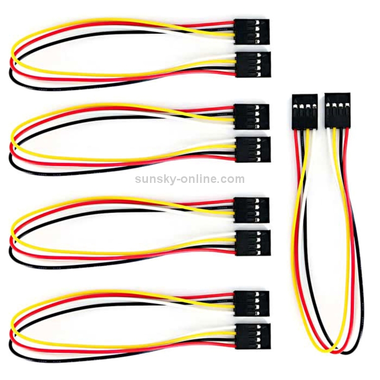 5 PCS 4 Pin Jumper Cable Female to Female Dupont Wire สำหรับ Arduino