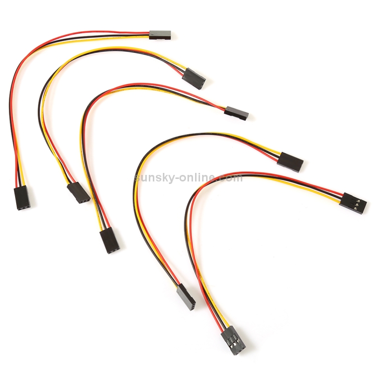 5 PCS 3 Pin Jumper Cable Female to Female Dupont Wire for Arduino