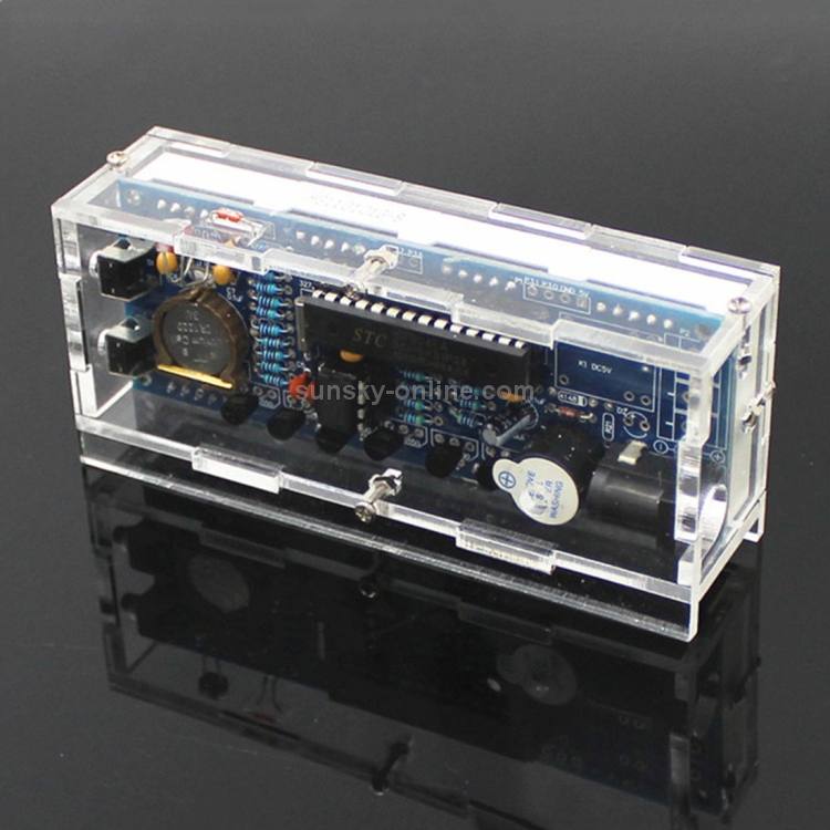 SZ-0001 Microcontroller LED Digital Clock DIY Kit Set - Colormix