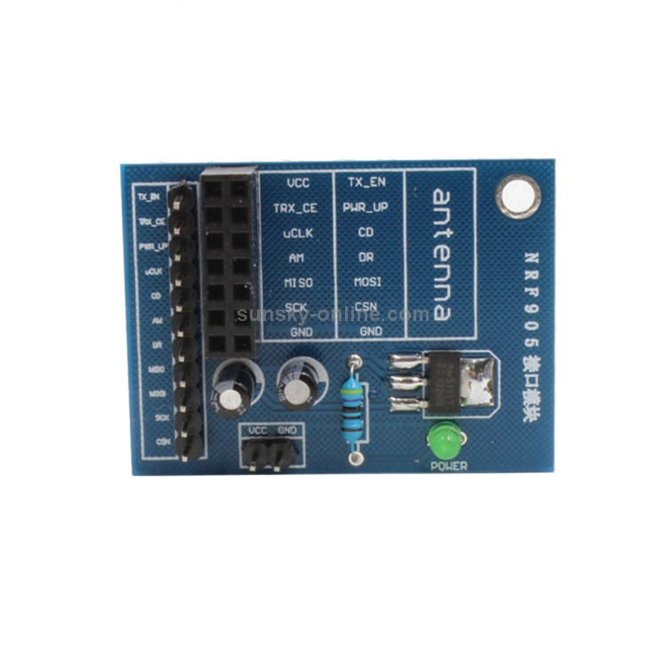 Module sans fil NRF905 14 broches avec AMS1117 3.3V adaptateur de prise ...