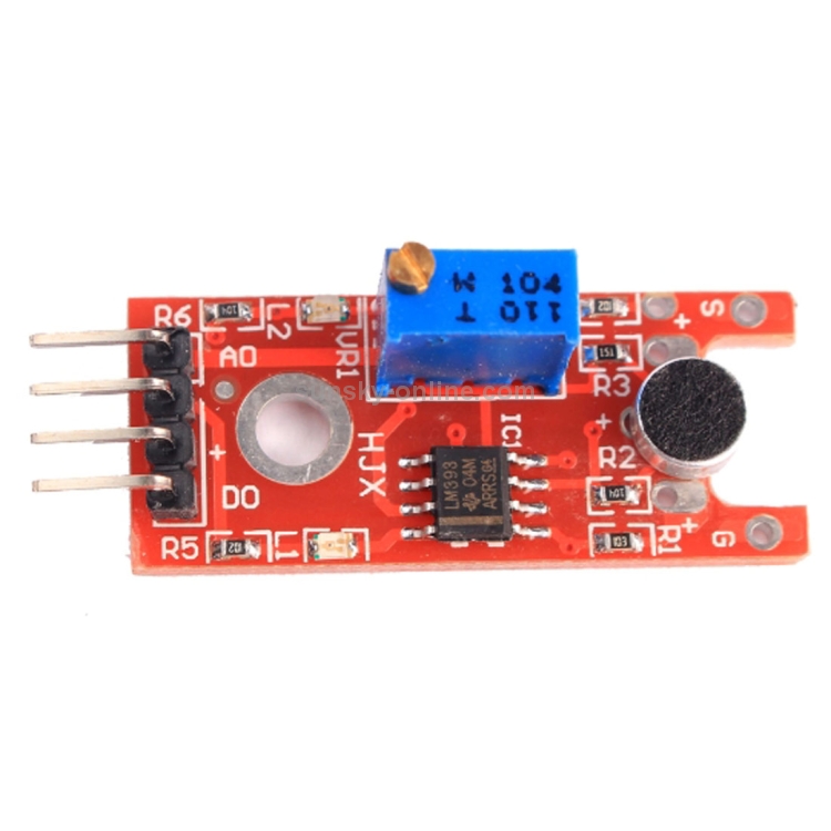 Microphone Voice Sound Sensor Module with LM393 Main Chip for Alarm System