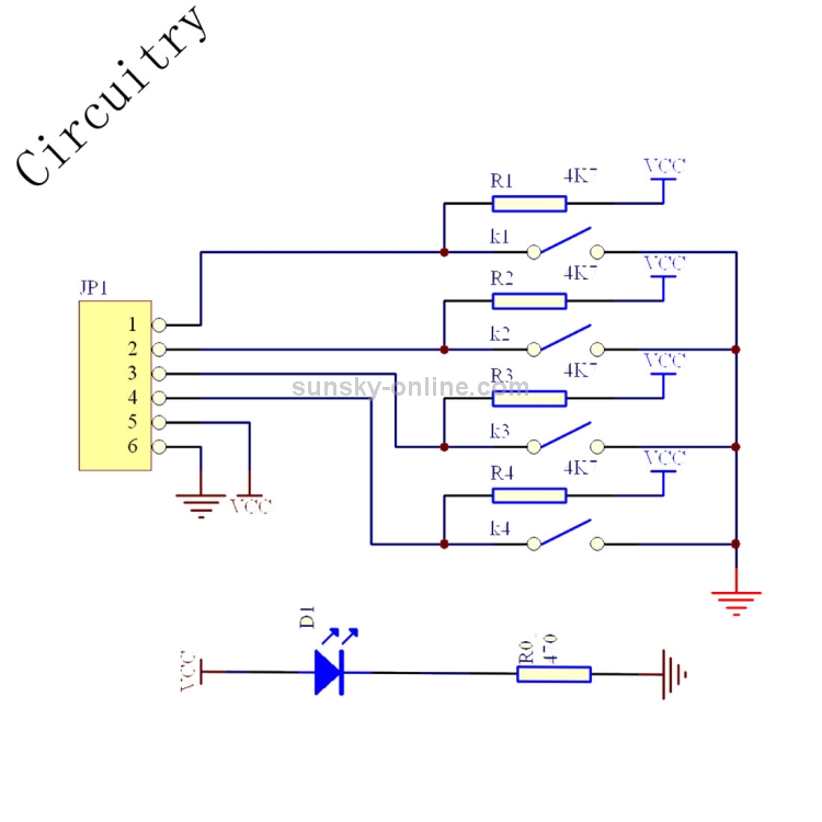 LDTR - Mô-đun nút cảm ứng 4 phím Key4 Bàn phím ngoài 3 - 6V cho Arduino