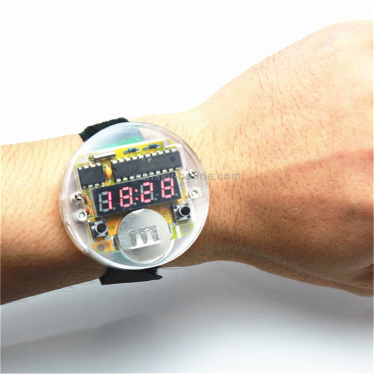 WH - 0001 DIY Digital Watch Kit 4 หลัก 7-segment Display / Singlechip ...