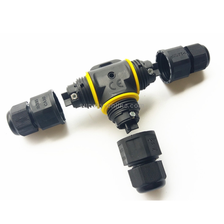 XYT21 IP68 Waterproof 3 Pin T-type Cable Connector
