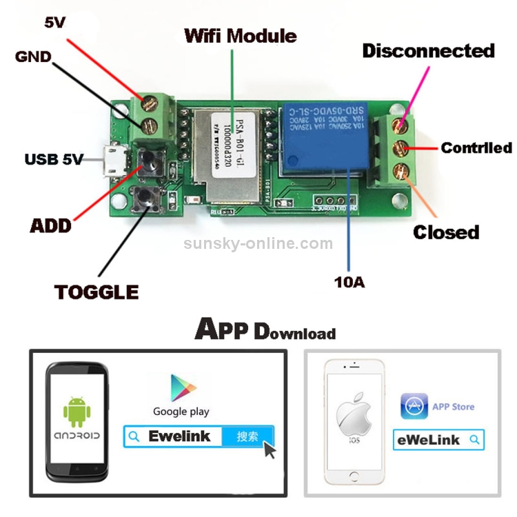 Smart Home WiFi Mobile Phone Remote Control Switch APP Access Door Lock ...