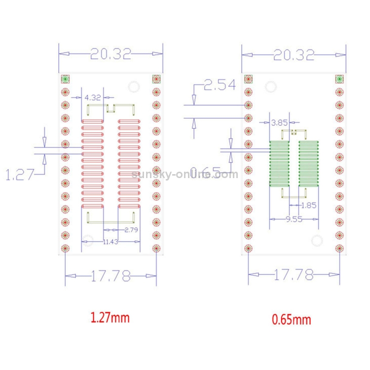 2 ชิ้น LDTR - YJ032 / E สองด้าน SOP28 / SSOP28 / TSSOP28 SMD DIP28 อะแด ...