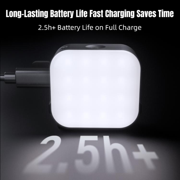 For DJI Osmo Action 6 / 5 Pro / 4 / 3 STARTRC Small Cube Fill Light(Black)