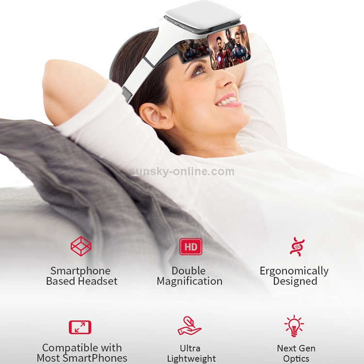 Visor X Phone Screen Magnifier Head-mounted HD Projector Enlarged ...