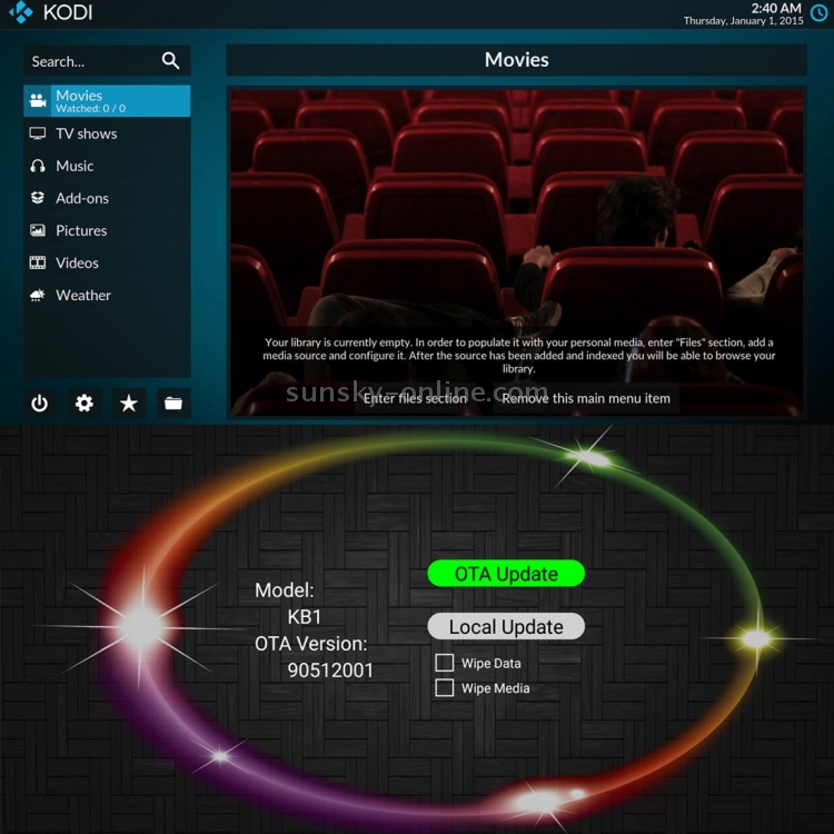 YOKATV KB2 4K UHD Smart TV Box with Remote Controller, Android 6.0 Amlogic S912 Octa Core Cortex ...