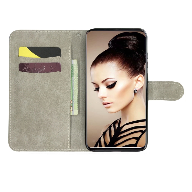 3d 다이아몬드 박힌 그림 패턴 컬러 드로잉 수평 플립 Pu 가죽 케이스 홀더 및 카드 슬롯 및 지갑 화웨이 P30 오일 페인트 만다라