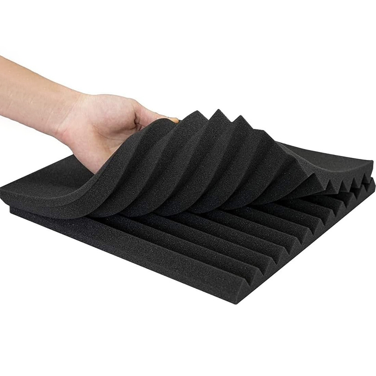 12pcs / Pack 30x30x2.5cm Triangular Groove Style Recording Studio Drum ...