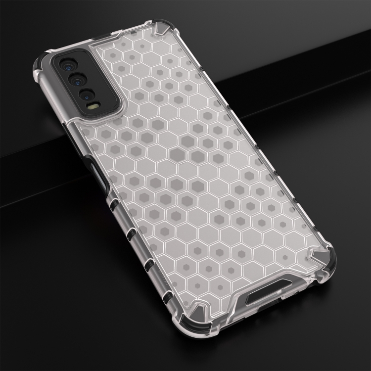 For vivo Y20 Shockproof Honeycomb PC + TPU Protective Case(White)