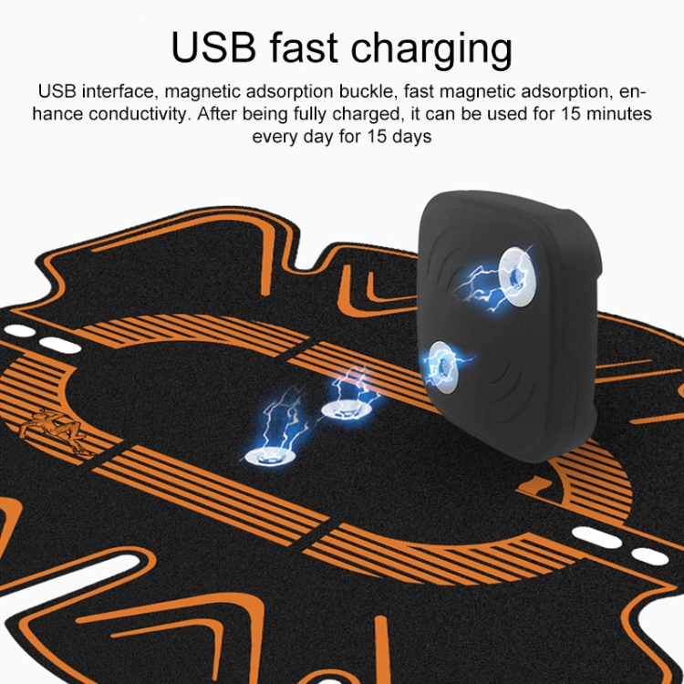 Fm87 Usb 자기 충전 Ems 전기 근육 자극기 복부 근육 스티커 Led 디지털 디스플레이 단일 복부 근육 스티커