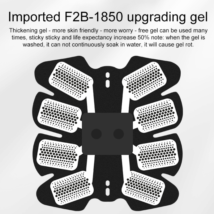 Fm87 Usb 자기 충전 Ems 전기 근육 자극기 복부 근육 스티커와 Led 디지털 디스플레이 및 왼쪽 및 오른쪽 팔 스티커