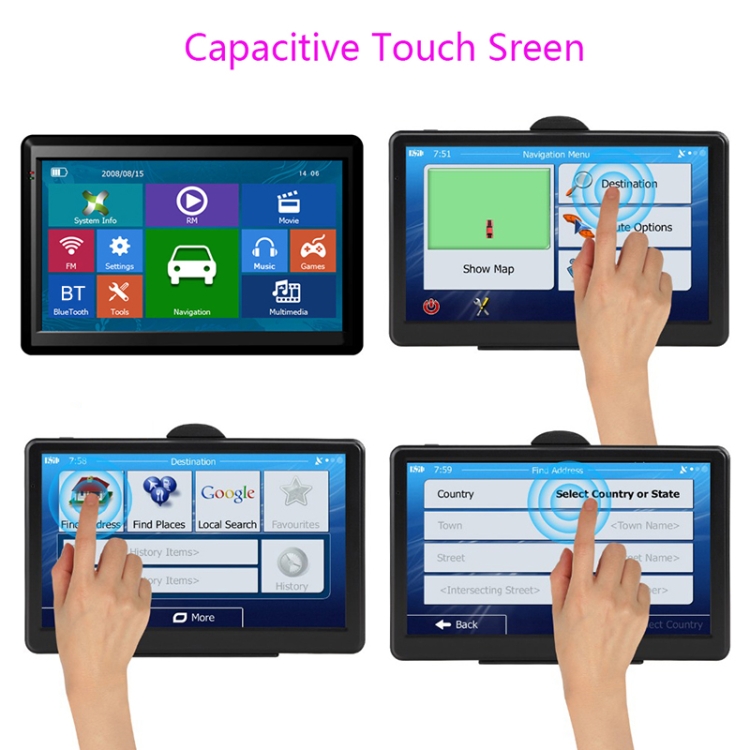 X20 7 inch Car GPS Navigator 8G+256M Capacitive Screen Bluetooth ...