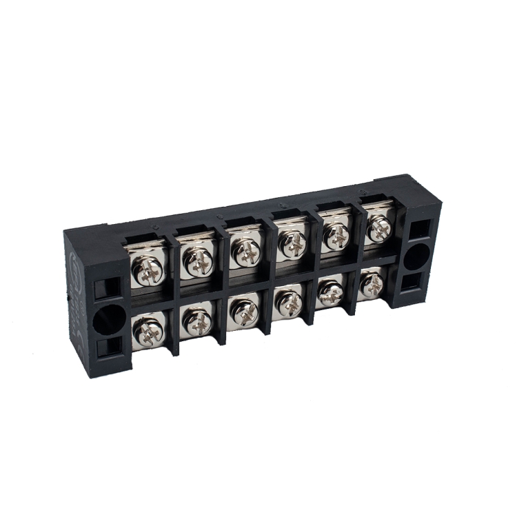 A4008 5 in 1 TB-2506 25A 이중 열 6 위치 고정 전원 나사 단자