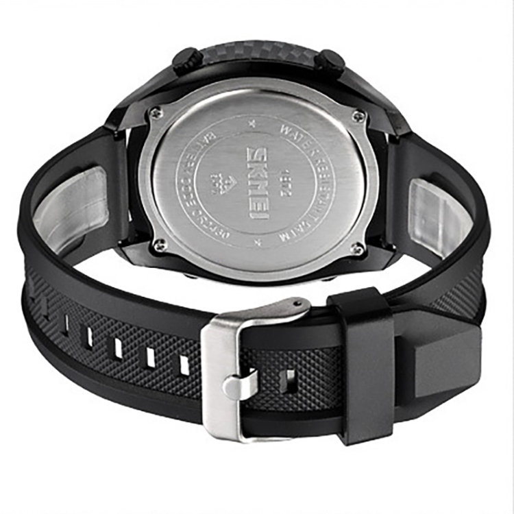 SKMEI 1872 Stainless Steel Buckle PU Strap Waterproof Electronic Watch ...