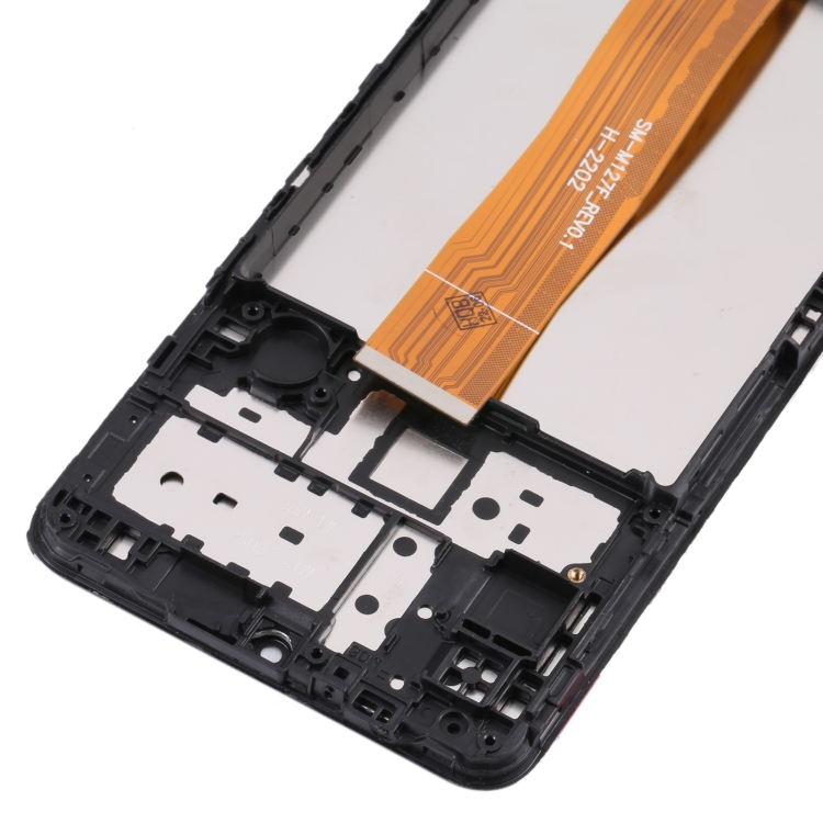 프레임이있는 Samsung Galaxy M12 Sm M127 디지타이저 전체 어셈블리 용 기존 Lcd 화면
