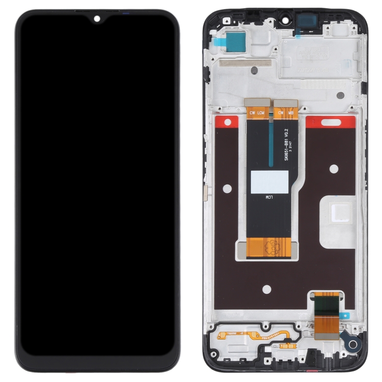 LCD Screen and Digitizer Full Assembly with Frame For Realme C31 RMX3501