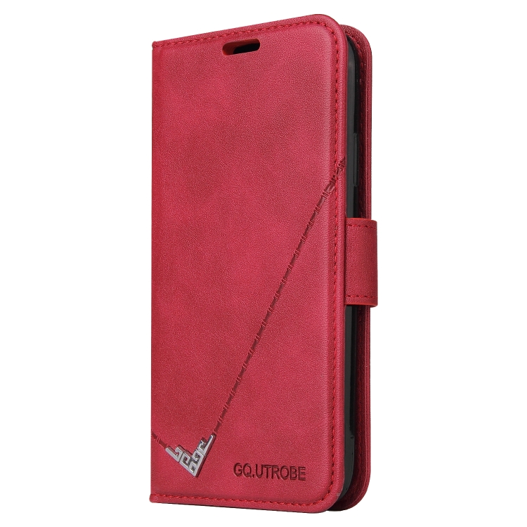 For Huawei Mate 40 Pro GQUTROBE Right Angle Leather Phone Case(Red)