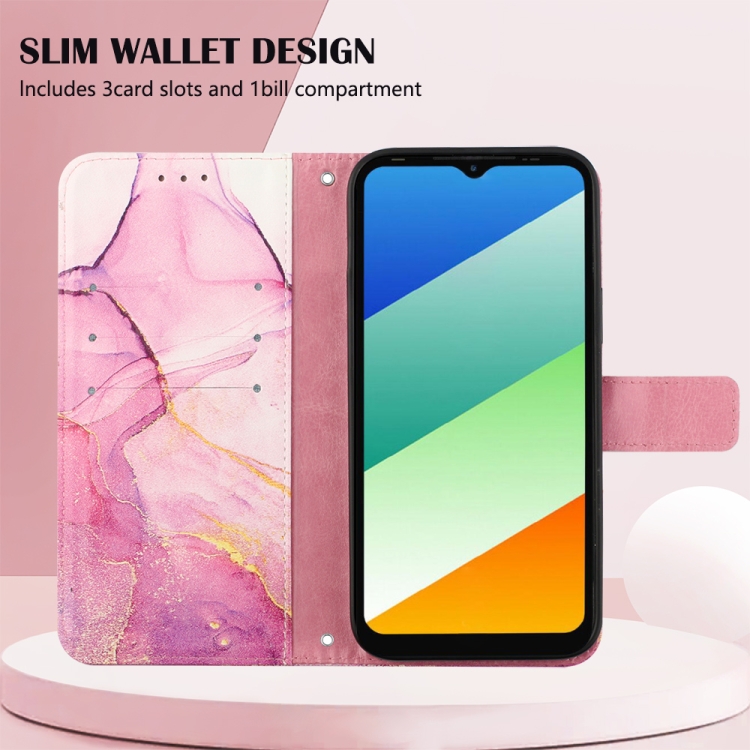 สำหรับ Infinix Smart 6 Plus/X6823 PT003 เคสโทรศัพท์แบบหนังลายหินอ่อน ...