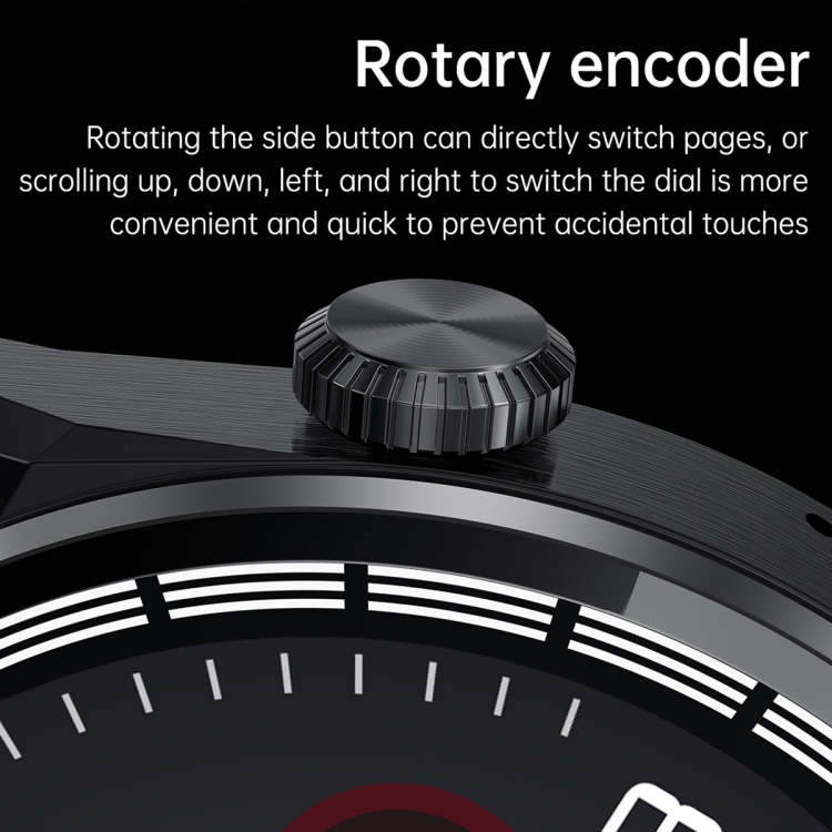 MD3MAX Porsche Ver 1.39인치 라운드 스크린 스틸 스트랩 스마트 워치, 심박수 모니터링/혈액 산소 모니터링 지원(블랙)