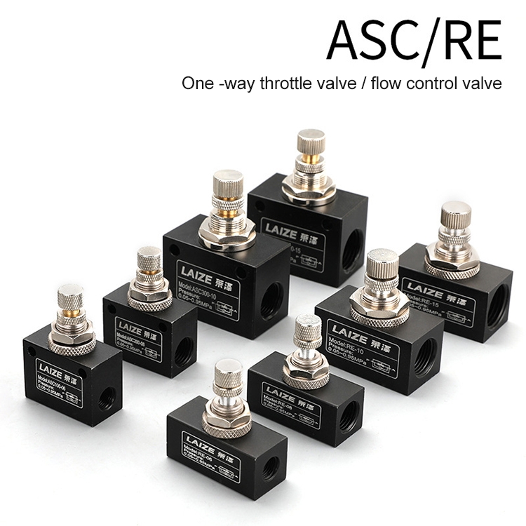 LAIZE Pneumatic Speed Regulating One-way Throttle Valve, Specification ...