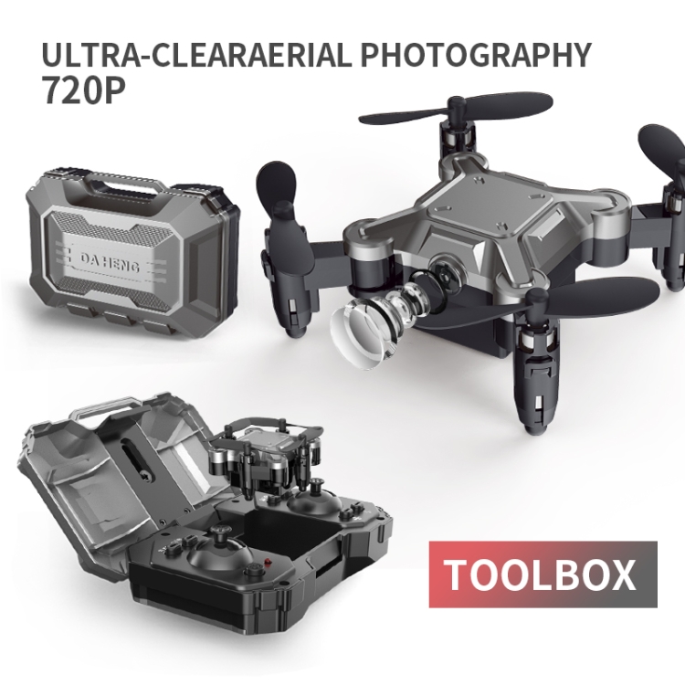 DH-120 Toolbox Mini Folding Quadcopter RC Air Vehicle Drone ...