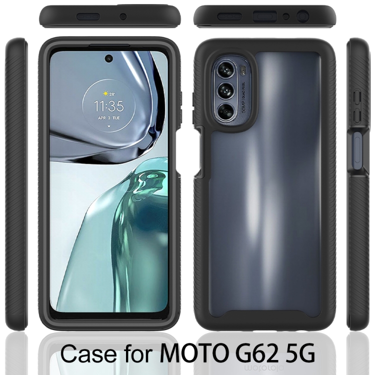 Motorola Moto G62 5G Starry Sky 전신 하이브리드 충격 방지 전화 케이스(Royal Blue)