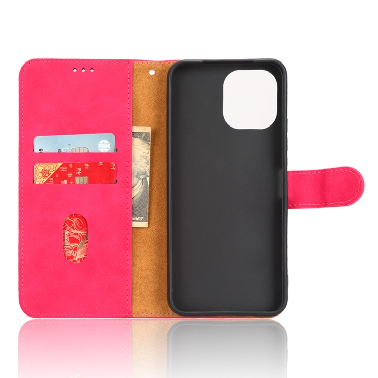 For Huawei Nova Y61 Skin Feel Magnetic Flip Leather Phone Case(Rose Red)