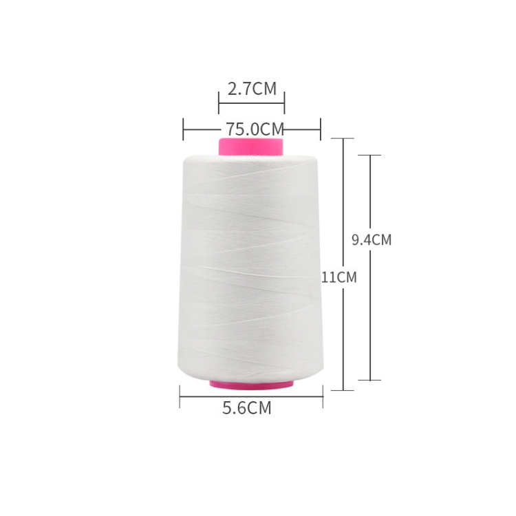 5Rolls 40S/2 Sewing Thread Garment Polyester 5000 Yards Sewing Cotton ...
