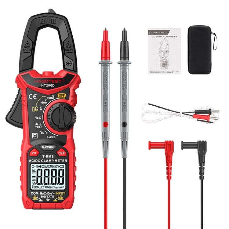 HABOTEST HT206D Clamp Type High Precision Digital Multimeter