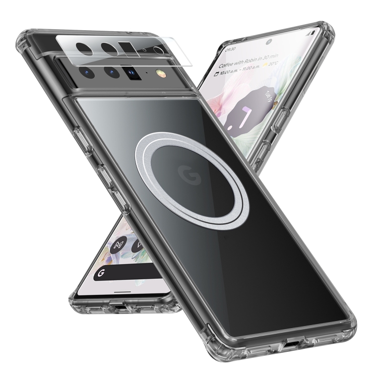 For Google Pixel 6 Pro Transparent Frosted MagSafe Phone Case