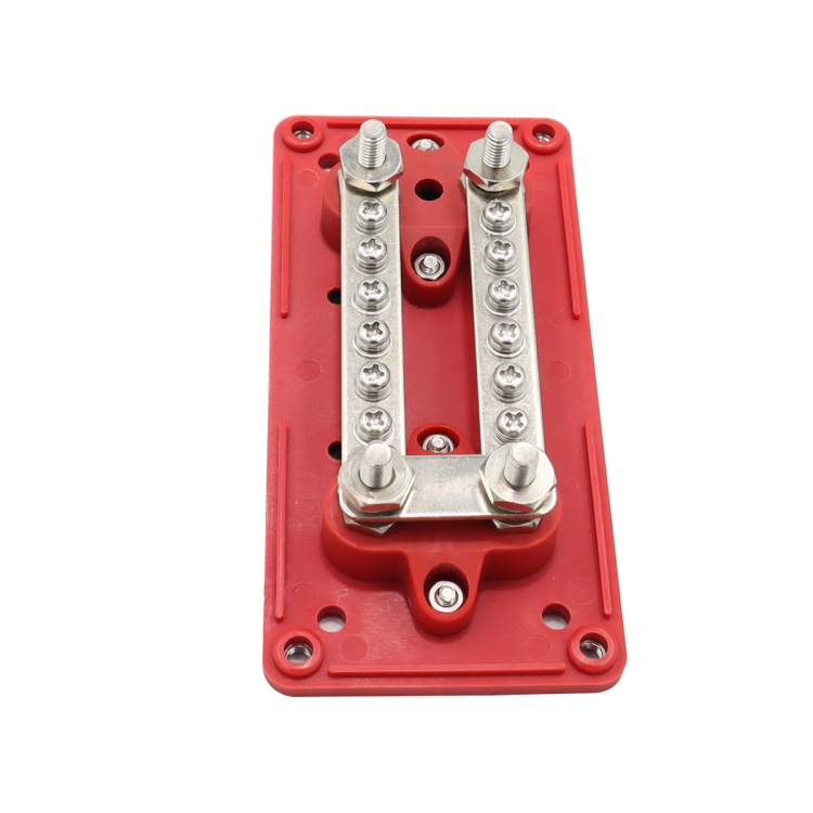 CP-3087-02 100A 48V 12-way M6 Terminal Busbar(Red)