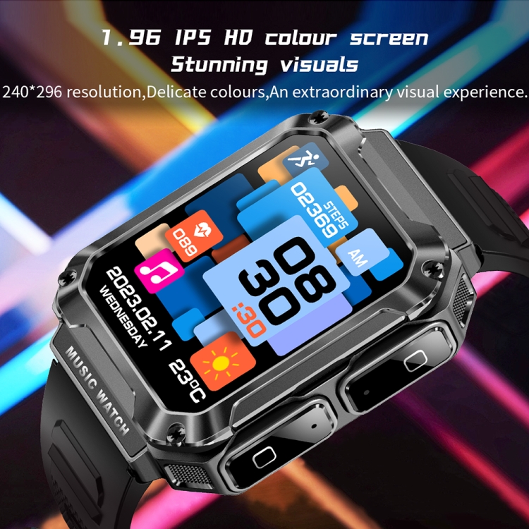 SUNSKY - ⁧OVISEN T93 1.96 inch IPS Screen 2 in 1 Bluetooth Headset ...