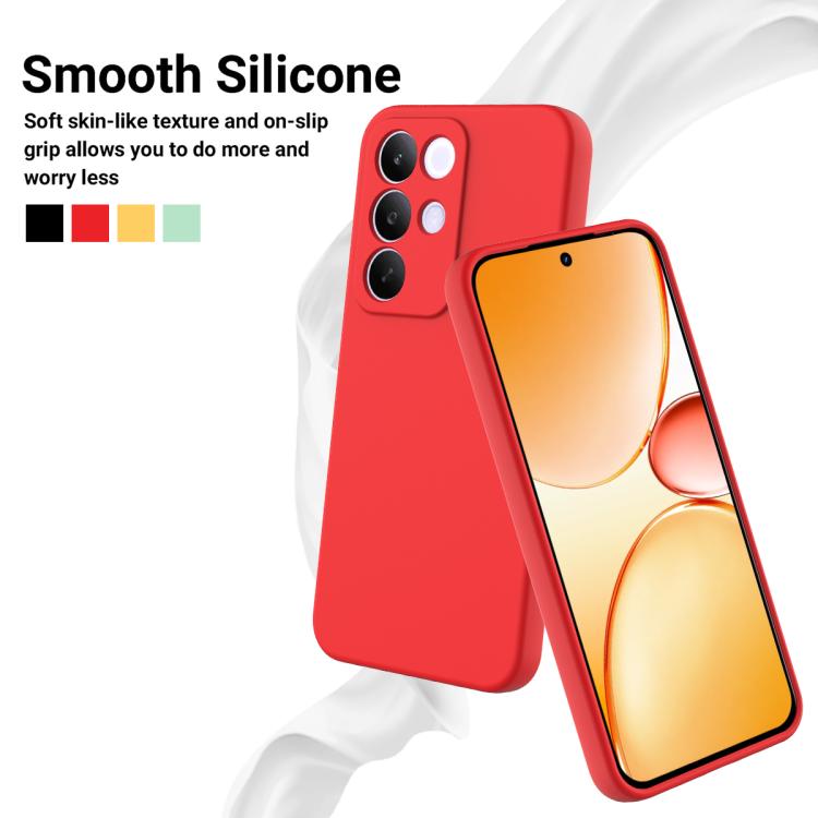 For Realme C85 Pro 4G Solid Color Liquid Silicone Dropproof Full ...