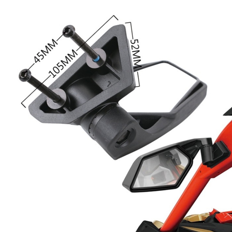 For Can-Am BRP UTV Maverick X3 Off-Road Vehicle Rearview Mirror, Model ...