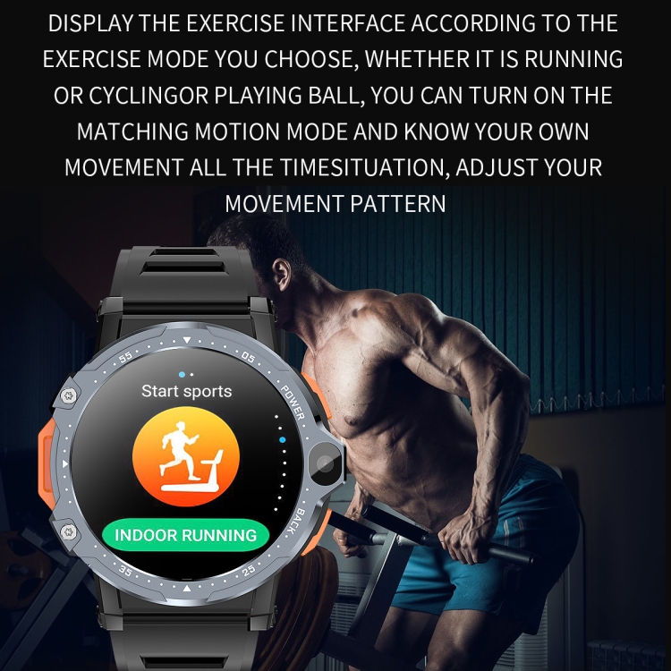 ZGP PG999 1.54 inch HD Round Screen 4G Smart Watch Android 8.1 ...