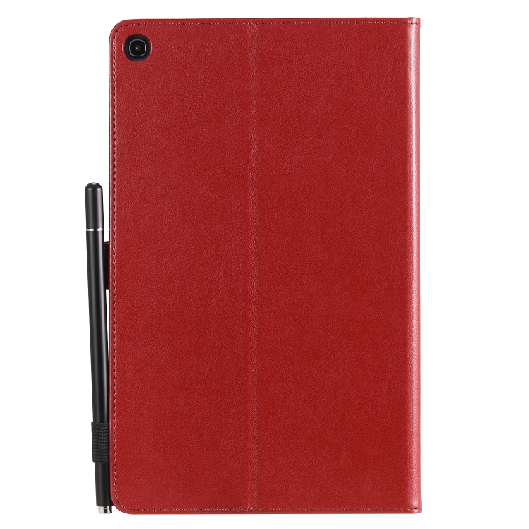 삼성 갤럭시 탭 A101 2019 T510 고양이 꿀벌 엠보싱 패턴 충격 방지 테이블 Pc 홀더 및 카드 슬롯 및 지갑 및 펜 슬롯이있는 보호 수평 플립 가죽 케이스