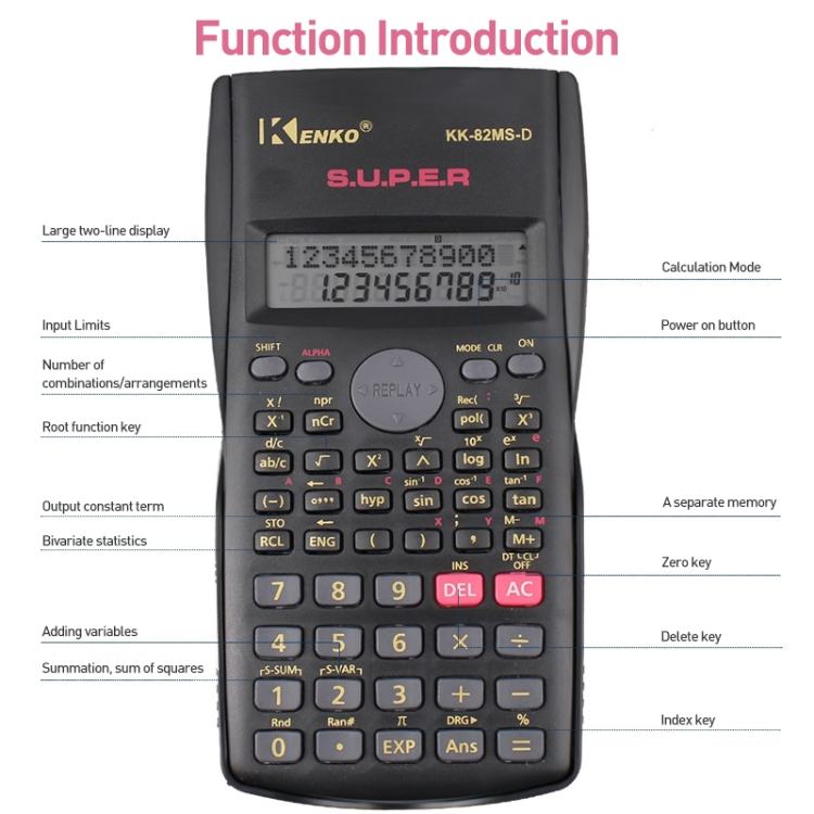 Multifunctional Scientific Function Calculator Middle School Student ...