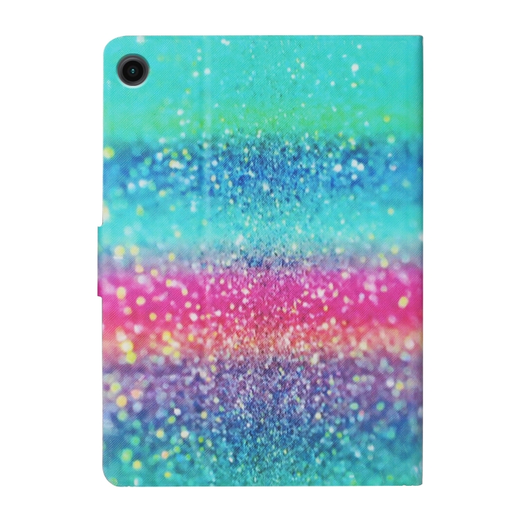 삼성 갤럭시 탭 A9 컬러 드로잉 패턴용 가로 플립 Pu 태블릿 케이스잠자기깨우기 기능 포함컬러 샌드