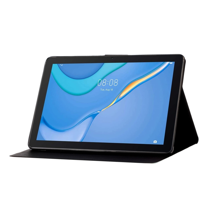 삼성 갤럭시 탭 A9용 전압 컬러 드로잉 스마트 Pu 태블릿 케이스잠자기깨우기 기능 포함나비