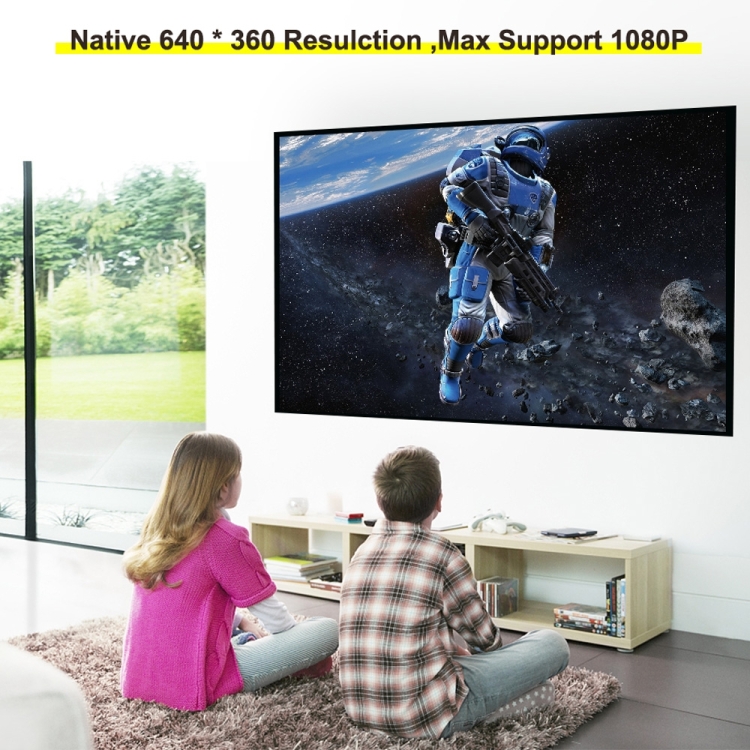 YG230 LED 1080P Mini Portable Projector Children Projector, Same Screen ...