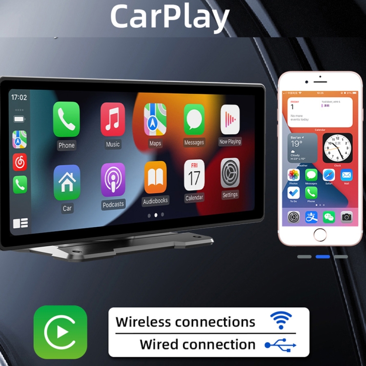 B5303 10.26 inch Portable Car MP5 Player Support CarPlay / Android Auto ...