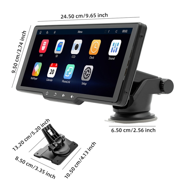 B5314 9.38 inch Portable Car MP5 Player Support CarPlay / Android Auto ...