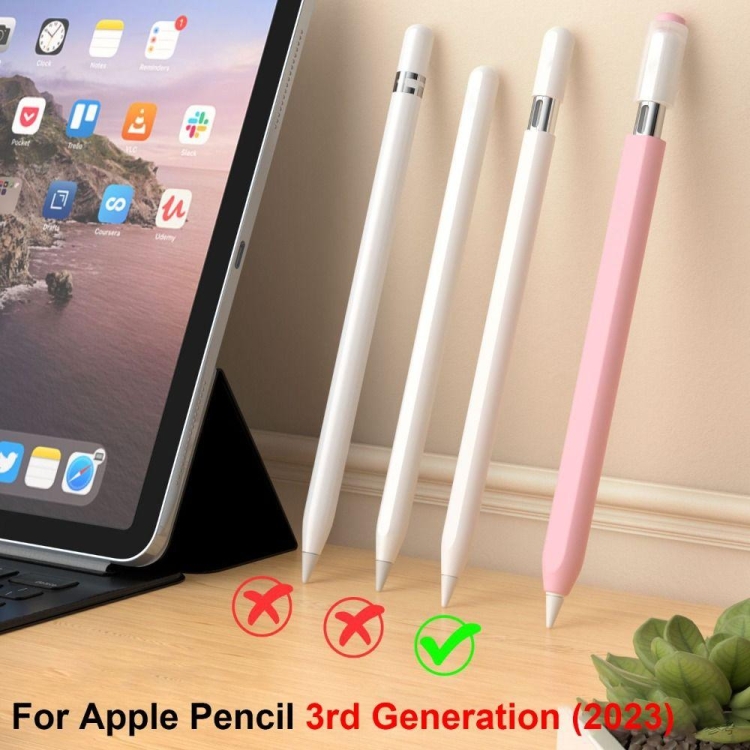 Apple Pencil(USB-C)용 젤리 실리콘 스타일러스 펜 보호 커버(하늘색)