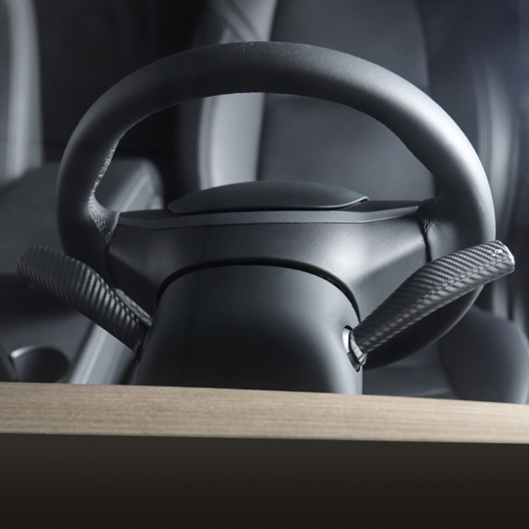 Tesla Model 3 / Y 자동차 방향 지시등 레버 탄소 섬유 패턴 보호 커버(매트 블랙)